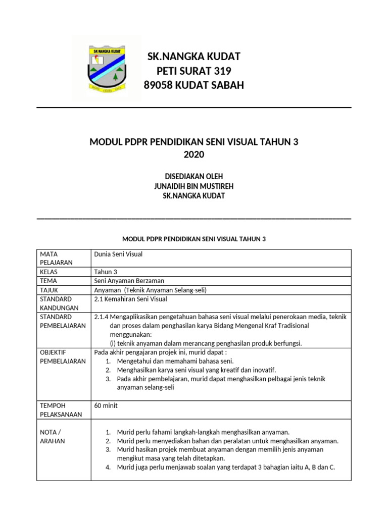 Modul DSV Tahun 3 | PDF | Bisnis | Seni