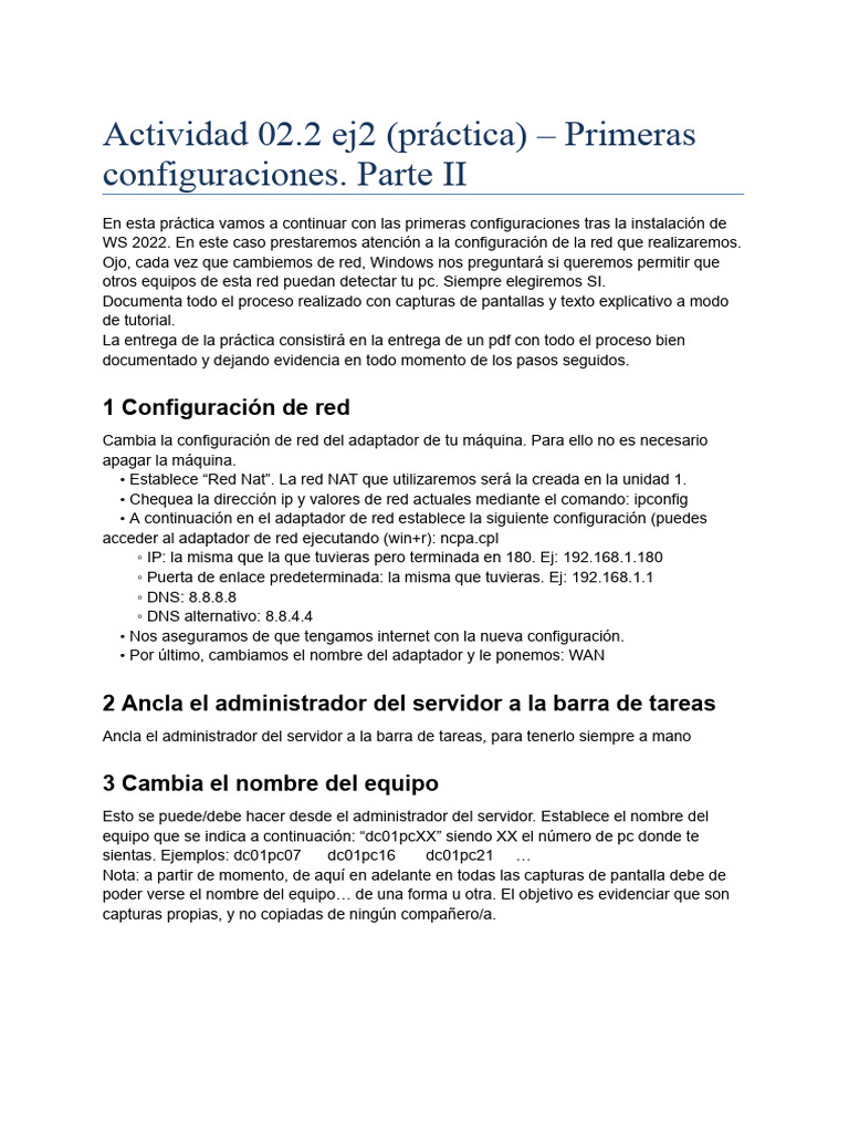 Actividad 02.2 Ej2 (Práctica) - Primeras Configuraciones. Parte II - Adrián Sánchez Izquierdo ...