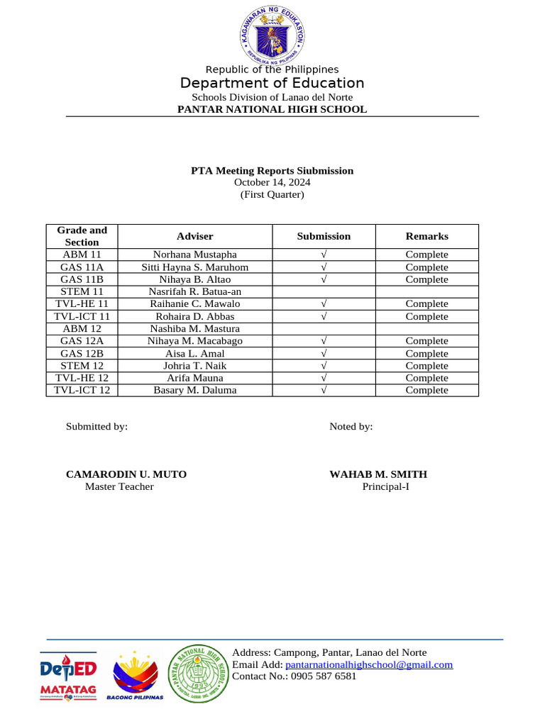 Transmittal, SHS | PDF