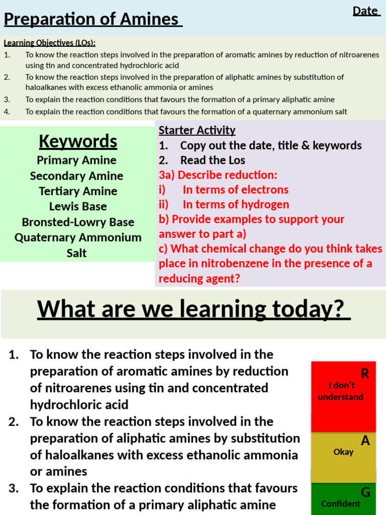 Amines Synthesis Guide | PDF | Amine | Ammonium
