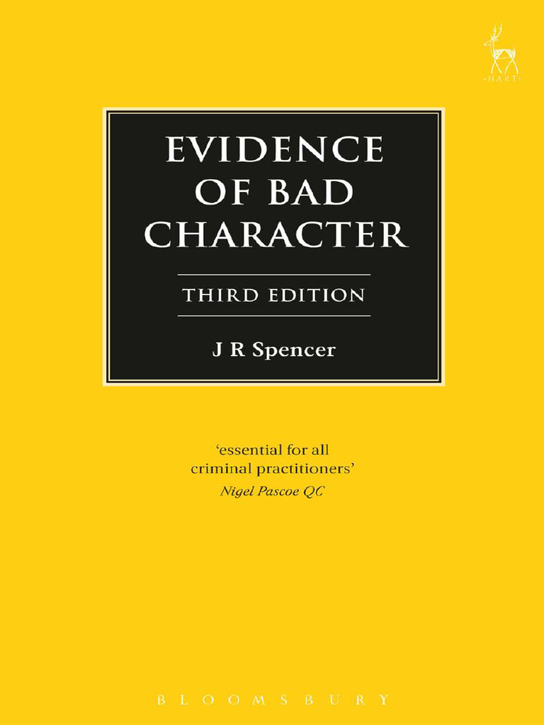 Evidence of Bad Character | PDF | Prosecutor | Criminal Procedure In ...