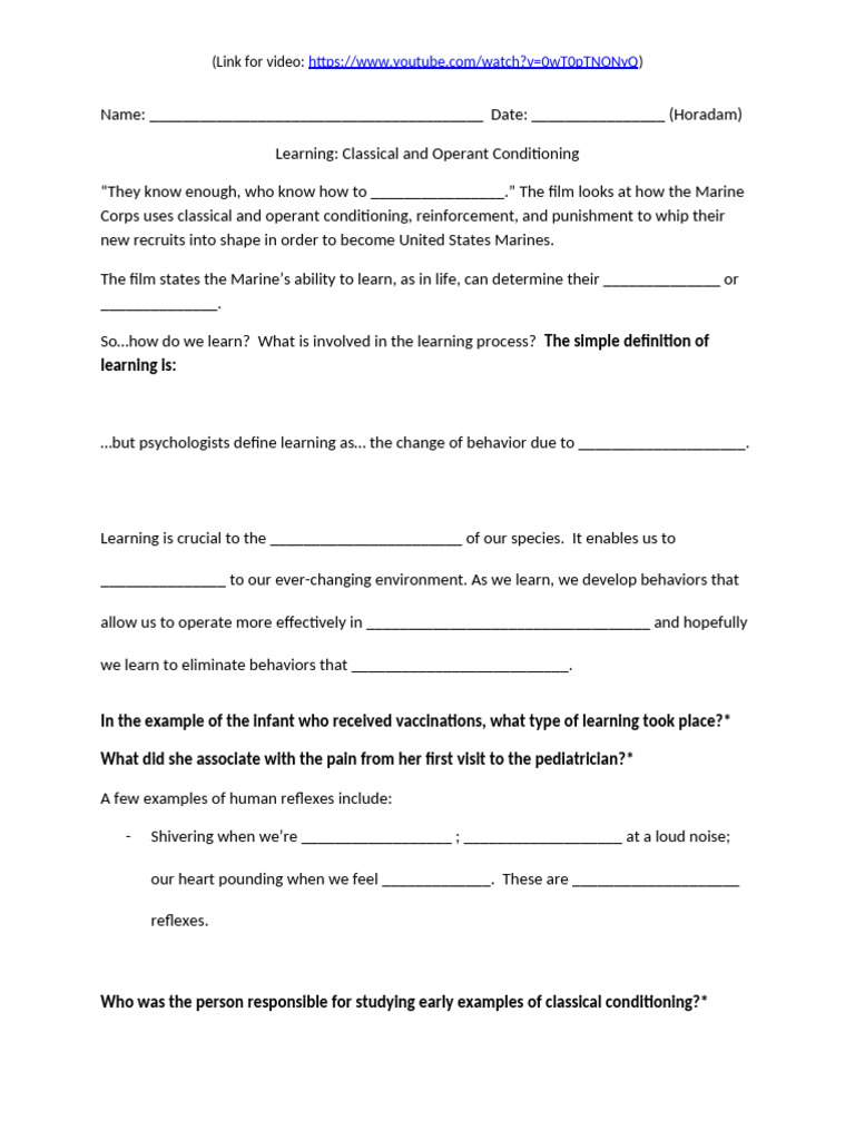 Marine Corps Conditioning Techniques | PDF | Classical Conditioning | Reinforcement