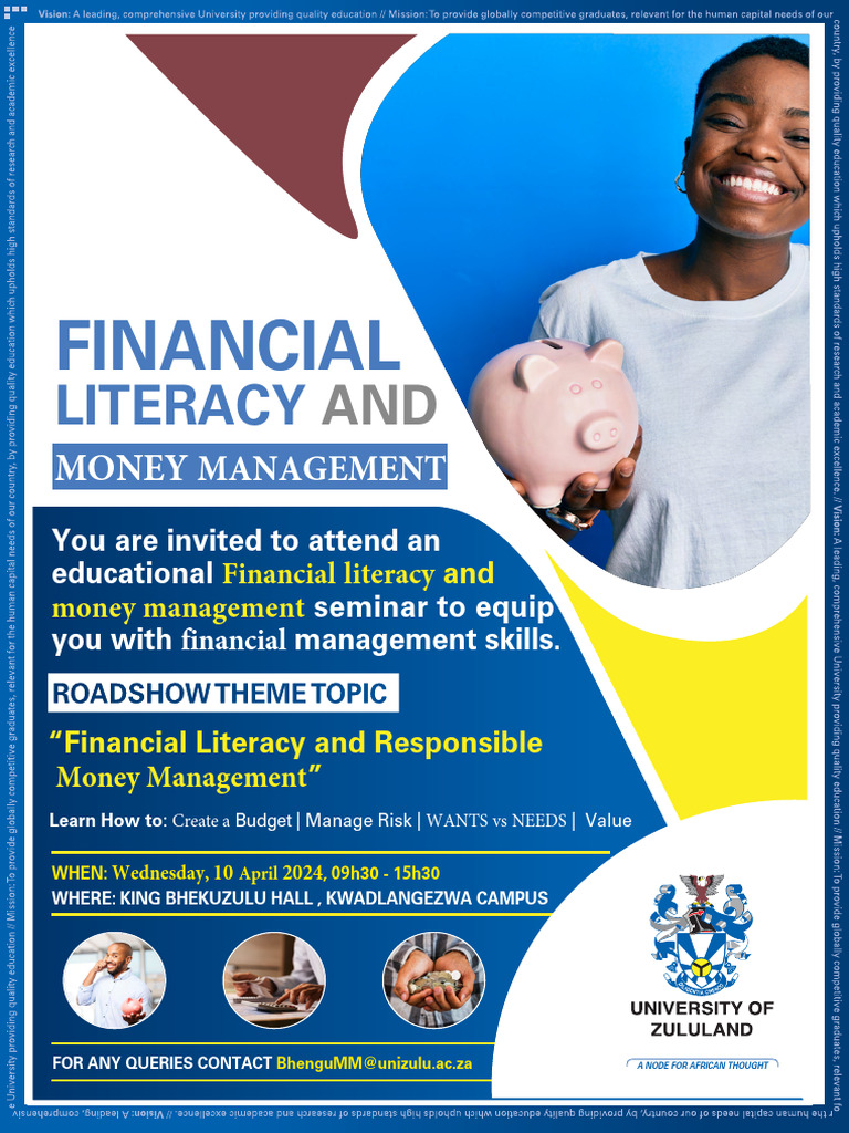 Financial Literacy Seminar Unizulu | PDF | Career & Growth | Finance ...