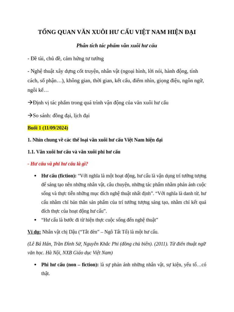 T NG Quan Văn Xuôi | PDF