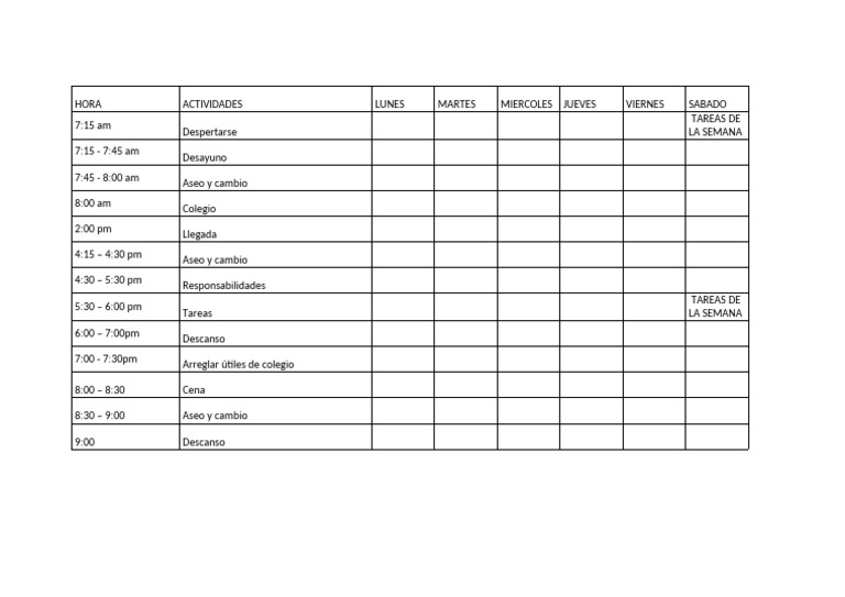 Horario de LIAM | PDF