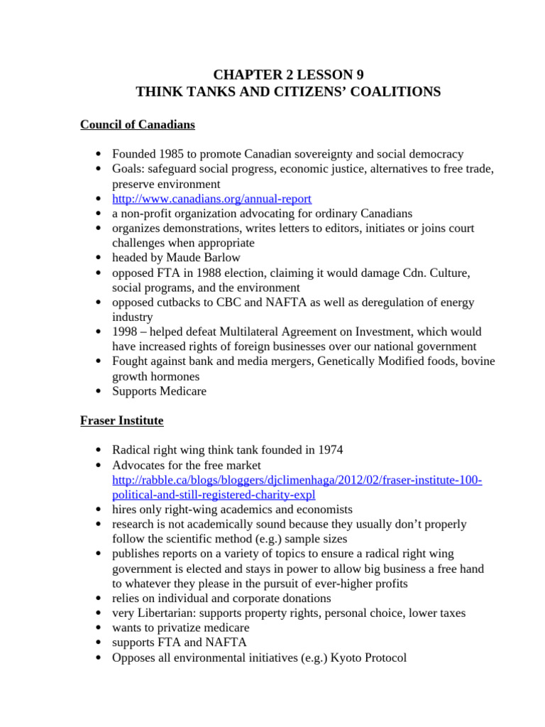 Chapter 2 Lesson 9 Pdf North American Free Trade Agreement John