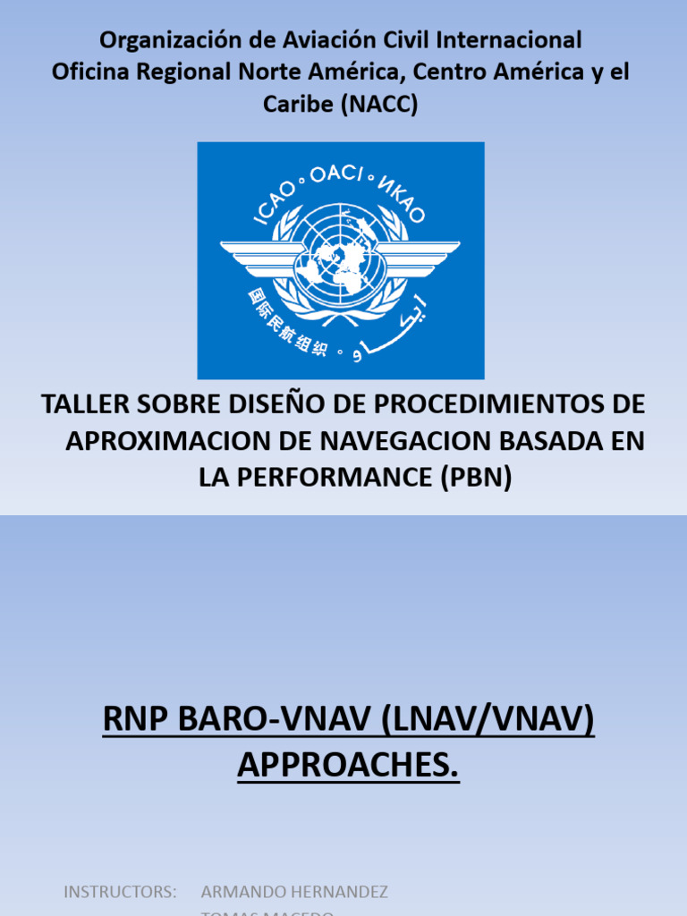 Mod-8 AproximacionesRNPBaro-Vnav (LNAV-VNAV) | PDF | Teaching Methods ...