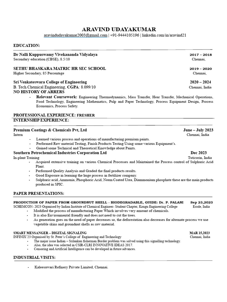 Professional Resume 2024 | PDF | Paper