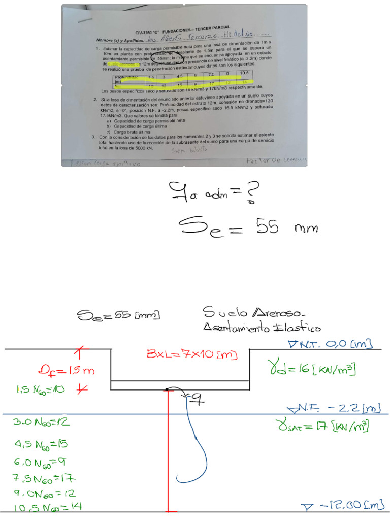 Factores de Carga en Cimentación Rectangular | PDF