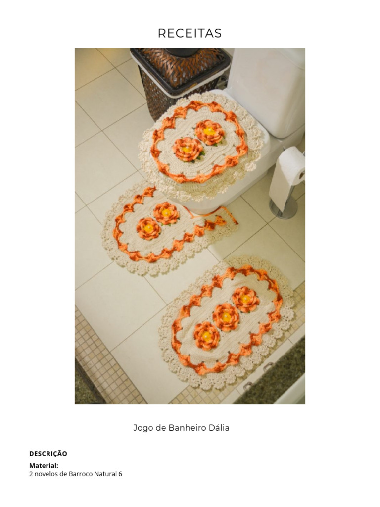 Jogo de Banheiro Dália | PDF