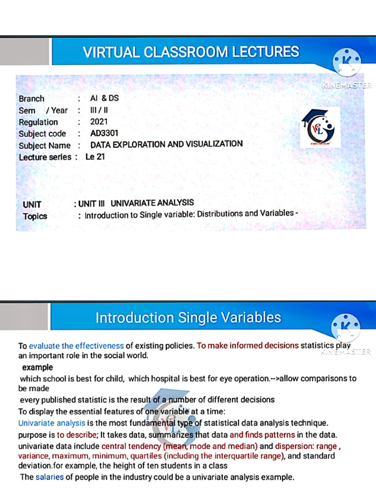 Unit 3 Single Variable | PDF