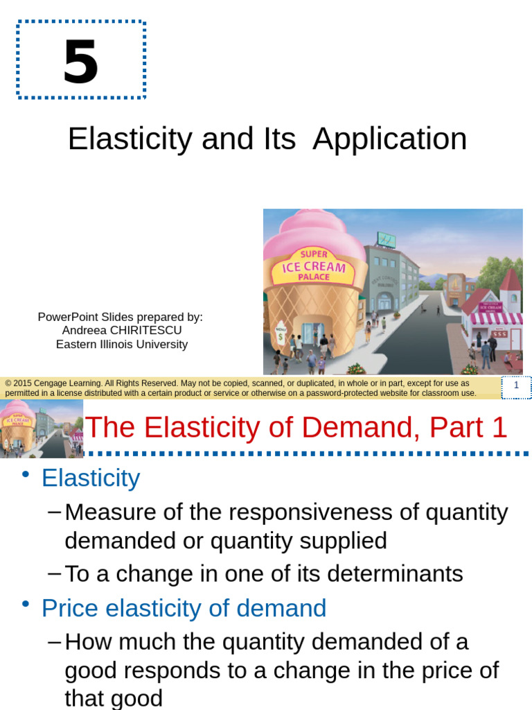 Chapter 5 Elasticity and Its Application | PDF | Elasticity (Economics) | Demand