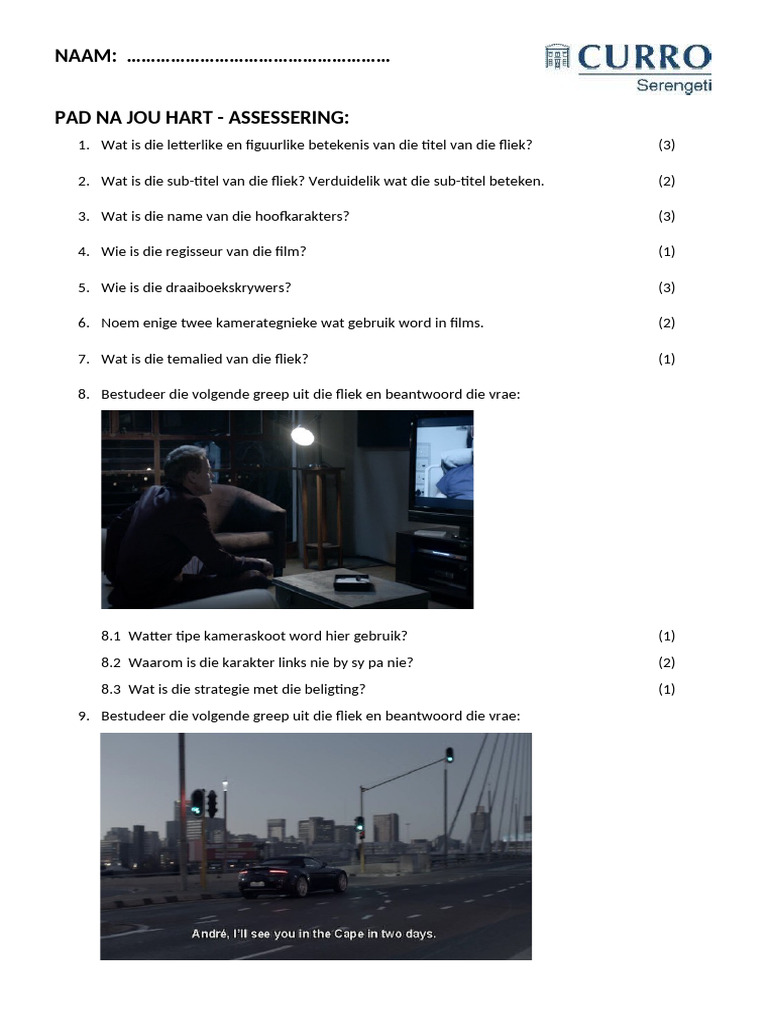 Pad Na Jou Hart - Toets | PDF