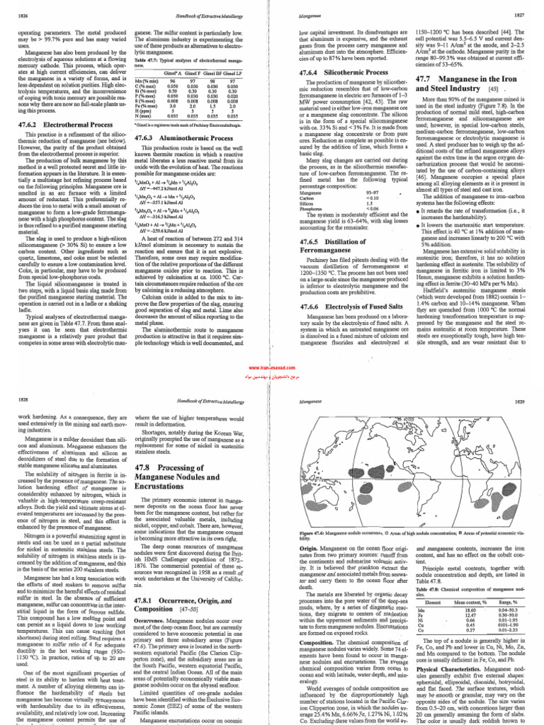 Handbook of Extractive Metallurgy IV - Iran-Mavad - Com-2 | PDF