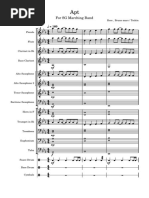 Mellophone Fingering Chart For Mellophone Instrument | PDF