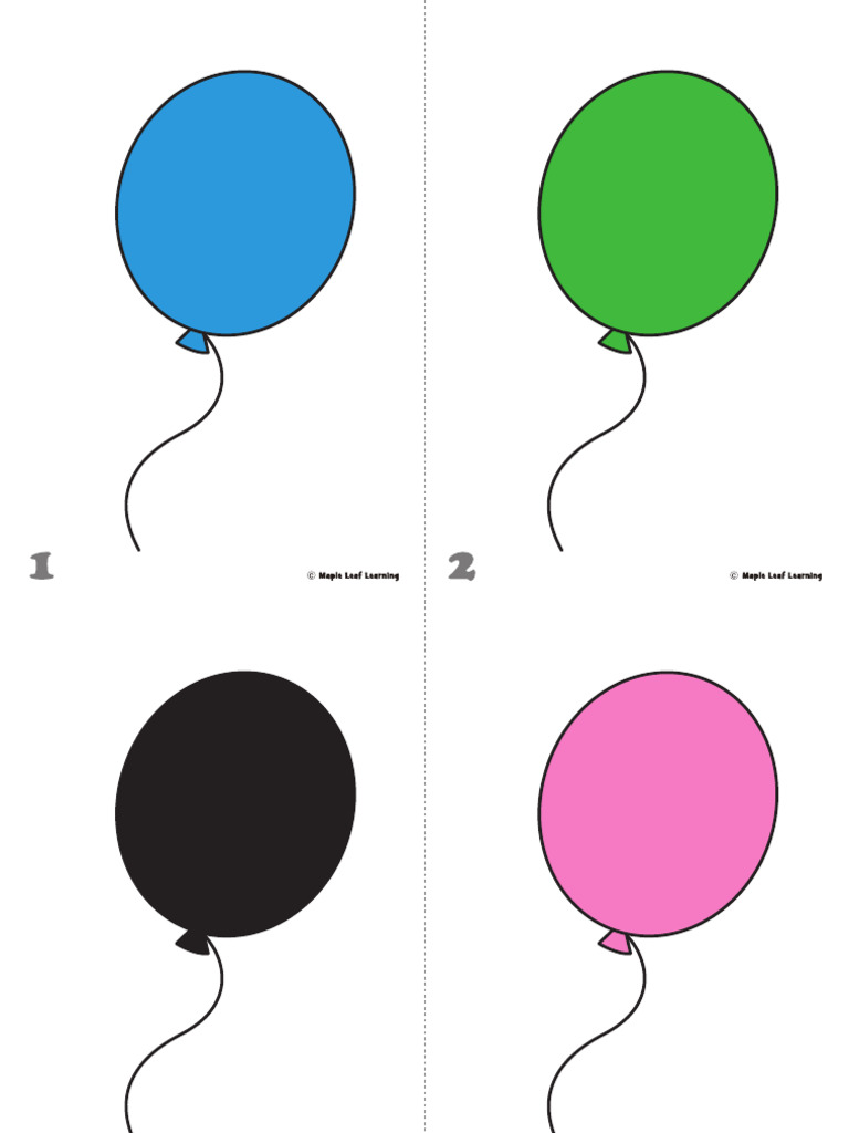 MAPLE The-Balloon-Song-Flashcards | PDF