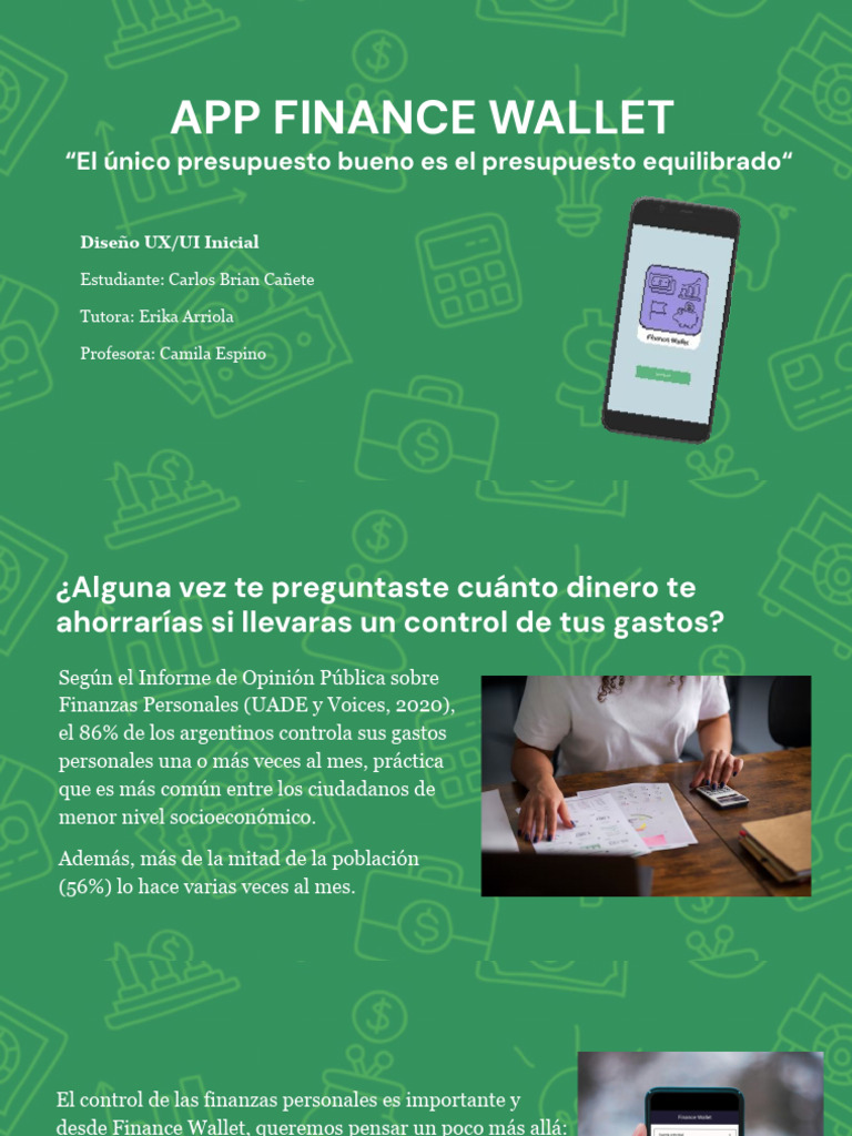 Proyecto App Finance Wallet - Trabajo Final Diseño UX UI - Coderhouse | PDF | Usabilidad ...
