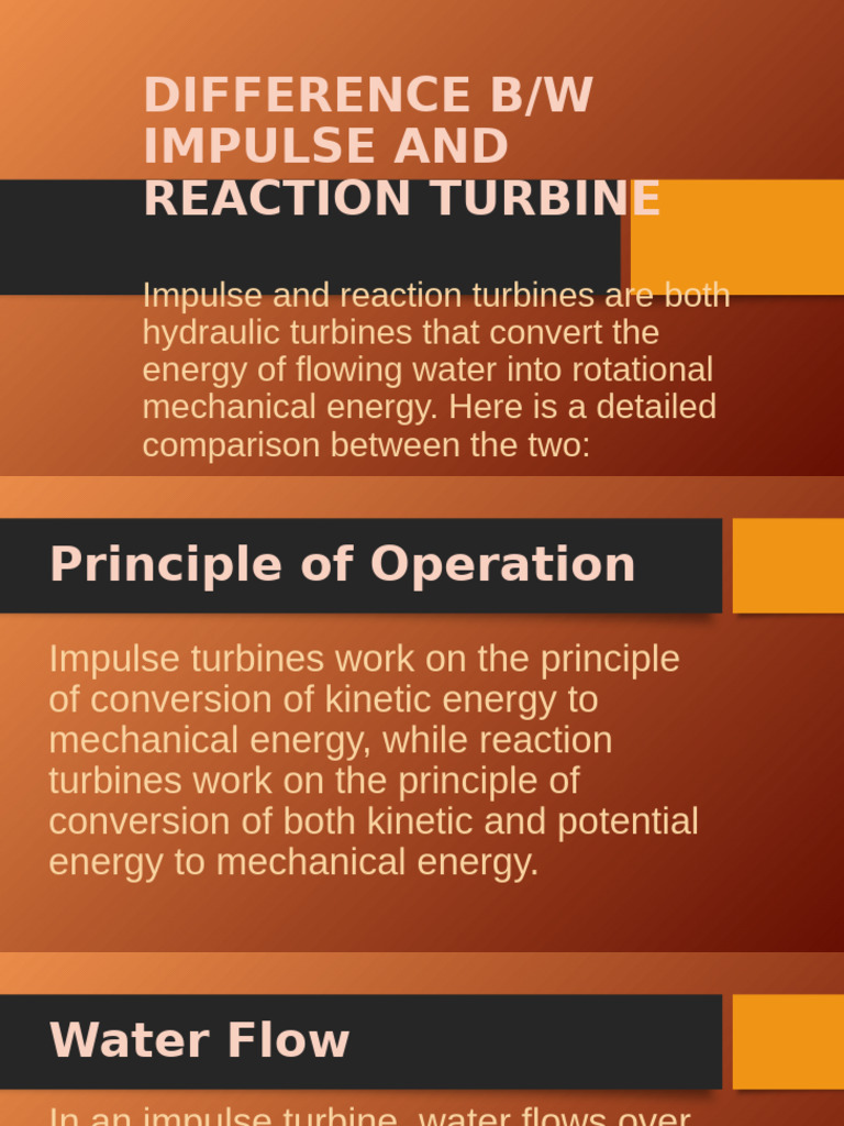 Impulse vs Reaction Turbines Explained | PDF