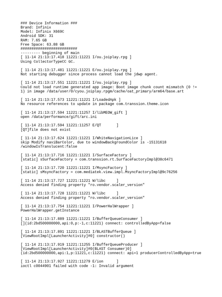 Log-2024 11 14 09 13 | PDF | Computer Architecture | Software Development