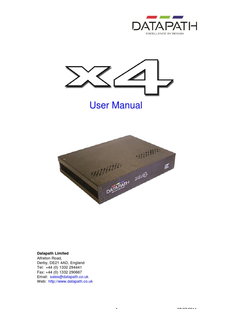 X4 User Manual | PDF | Display Resolution | Computer Monitor