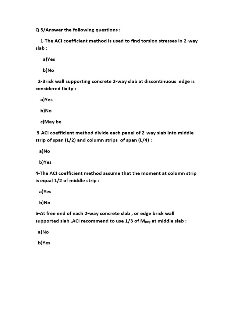 MCQ For Coefficient Method | PDF
