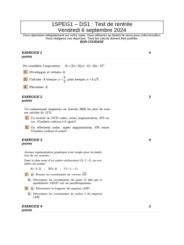 DS01 1speg1 2024-2025 | PDF