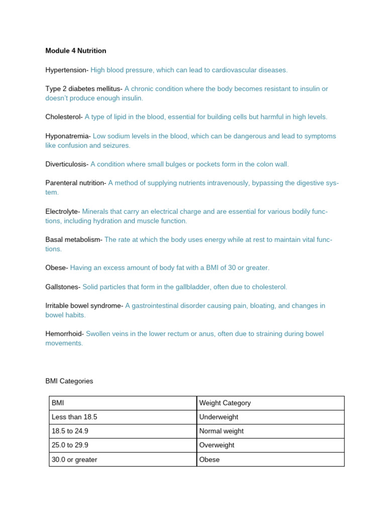 Chapter 4 Health Science | PDF | Human Body | Carbohydrates