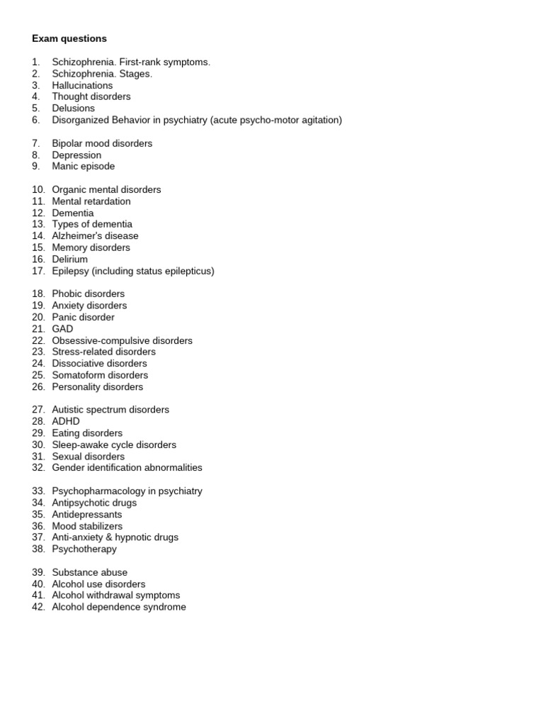 Lessons Info | PDF | Mental Disorder | Schizophrenia