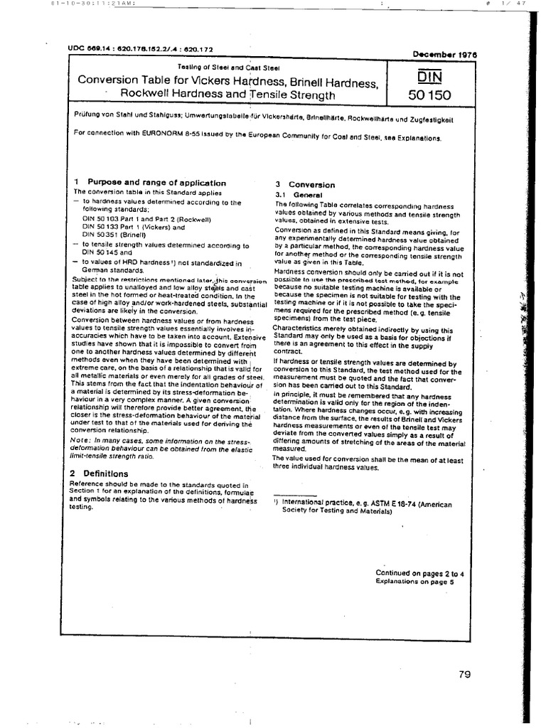 Din 50 150 | PDF
