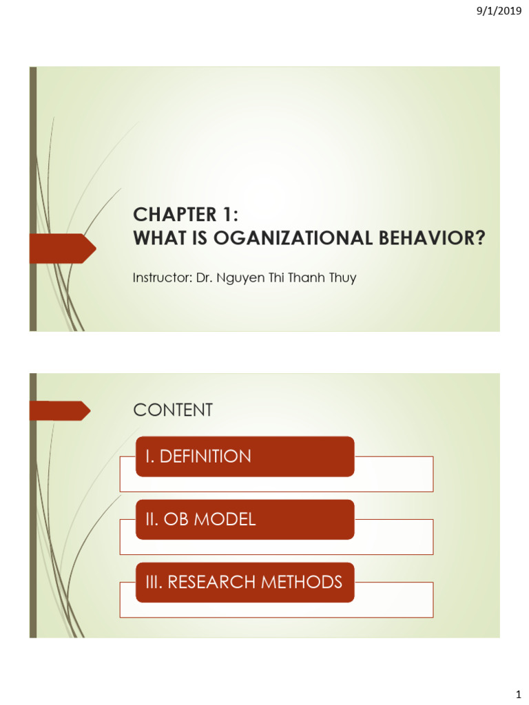 Understanding Organizational Behavior Basics | PDF | Career & Growth