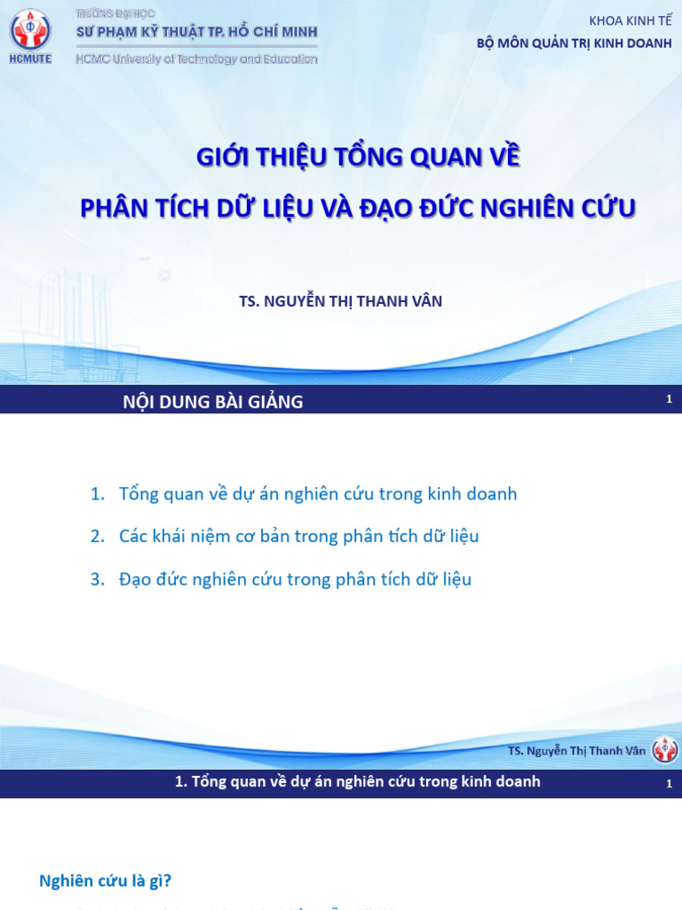 Chuong 1-GIOI THIEU TONG QUAN VE PTDL VA DAO DUC NGHIEN CUU | PDF