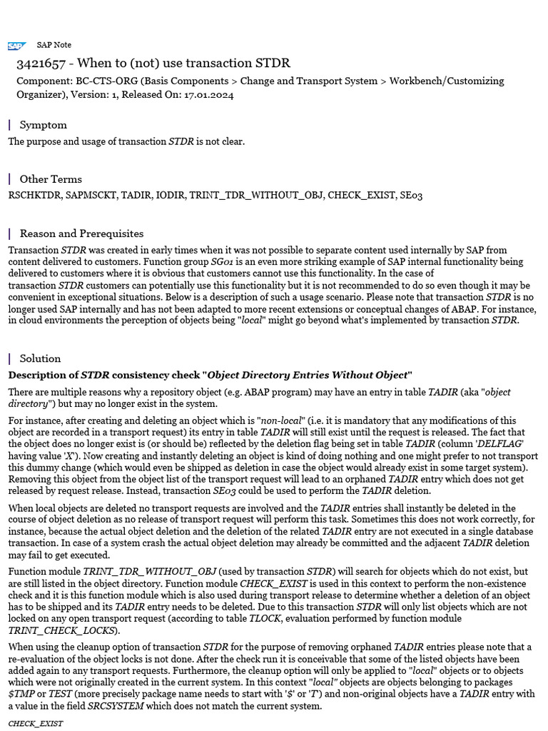 When To (Not) Use Transaction STDR: Symptom | PDF | Database Transaction | Software Engineering