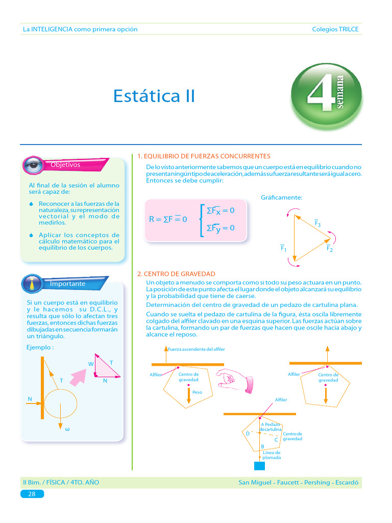 Sem4 - Estática II | PDF | Mecánica | Ingeniería mecánica