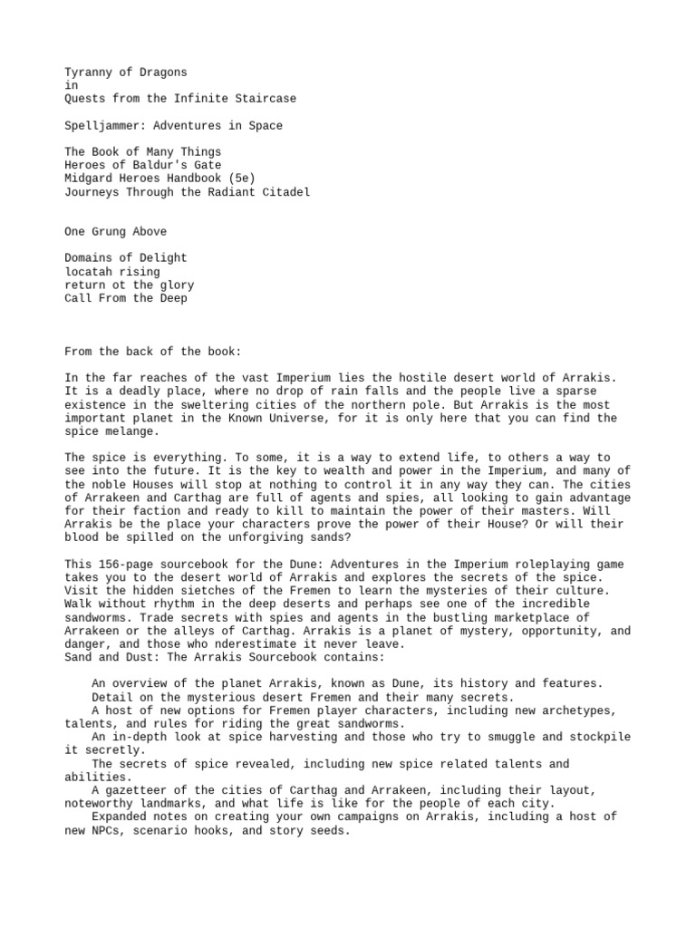 3 | PDF | Dune (Novel) | Soft Science Fiction