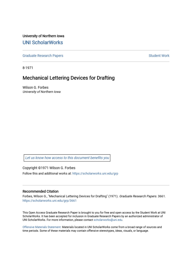 Mechanical Lettering Devices For Drafting | PDF | Patent | Invention