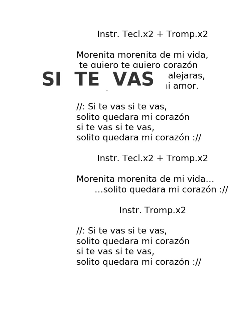 Histeria-Si Te Vas | PDF