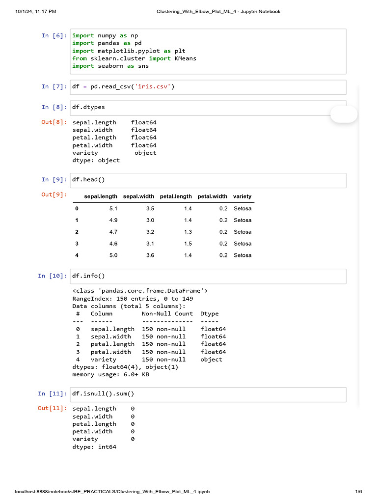 Iris Data Clustering Analysis | PDF | Computer Programming