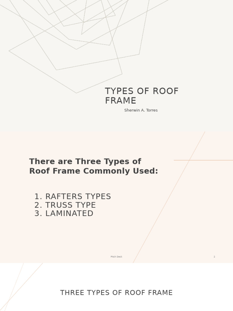 Types of Roof Frame | PDF | Truss | Architectural Elements