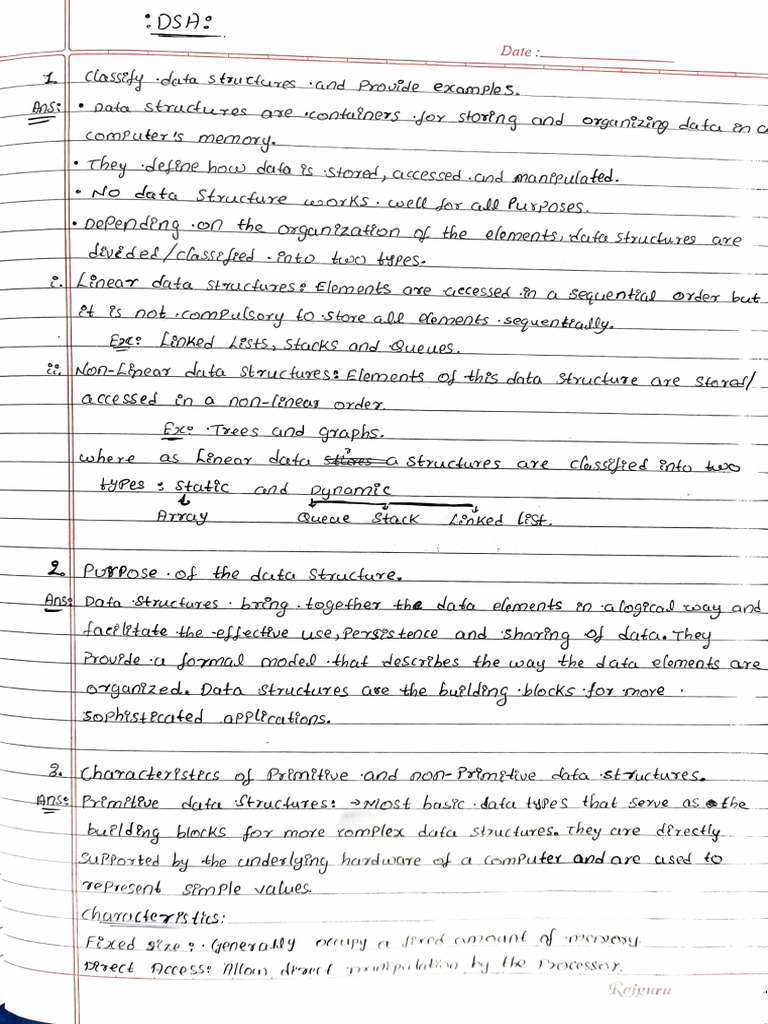 Dsa QB Answers | PDF | Queue (Abstract Data Type) | Computer Data