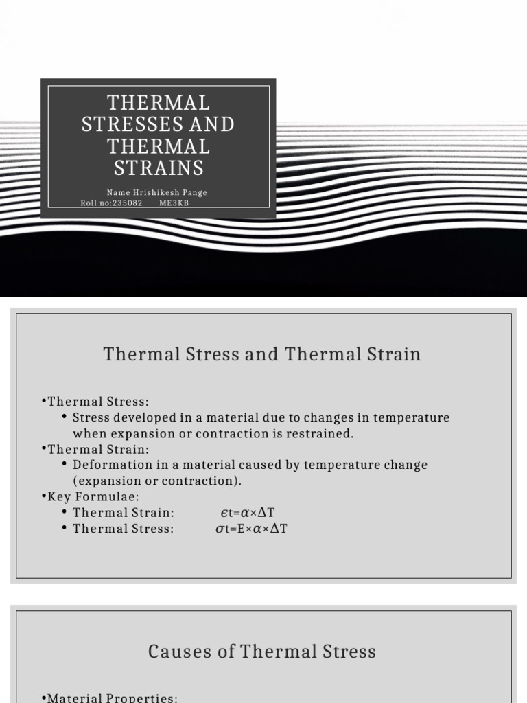 Thermal Stresses and Thermal Strains | PDF | Science & Mathematics | Technology & Engineering
