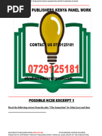 KCSE SET BOOKS ESSAY QUESTIONS and ANSWERS - THE SAMARITAN SET BOOK ...