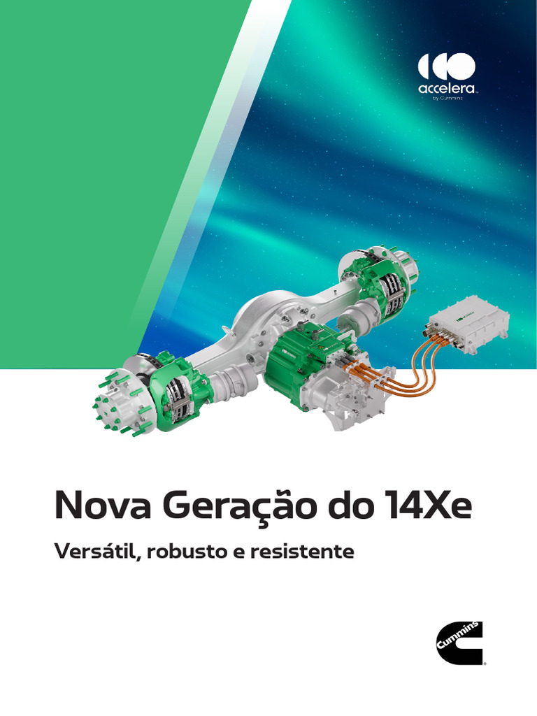 Eixo Diferencial Meritor/Cummins 14xe ELÉTRICO | PDF | Cummins | Motores