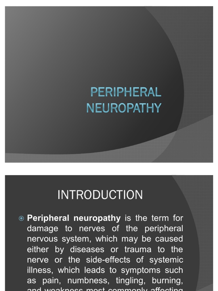 Peripheral Neuropathy | PDF | Peripheral Neuropathy | Paresthesia