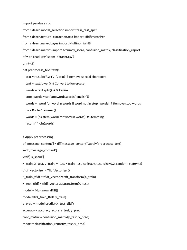 IR 4 E-Mail Spam Filtering Spam - Dataset | PDF | Computers