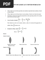 Sign Convention and Lens Formula | PDF | Optics | Light