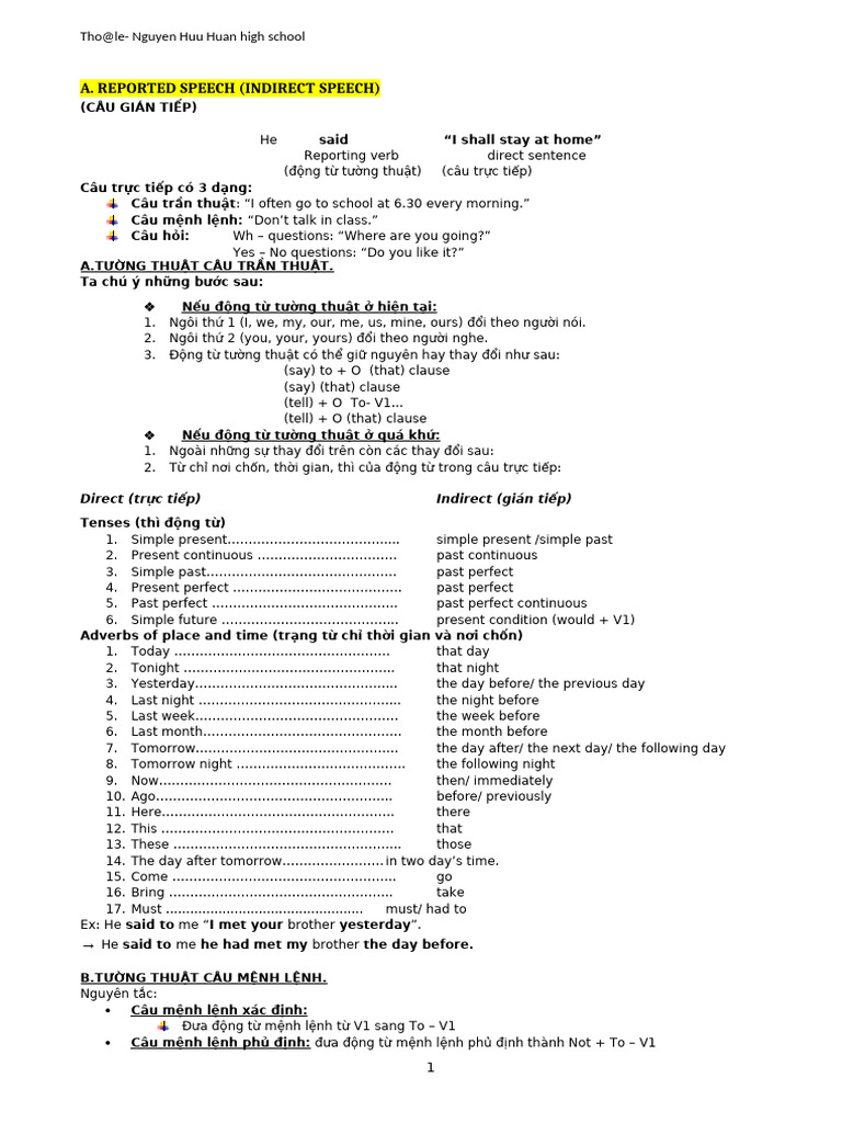 Grammar. Reported - Condition.not ... Until | PDF | Grammar | Language Mechanics