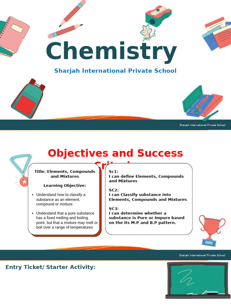 Classifying Elements and Mixtures | PDF | Chemical Substances ...