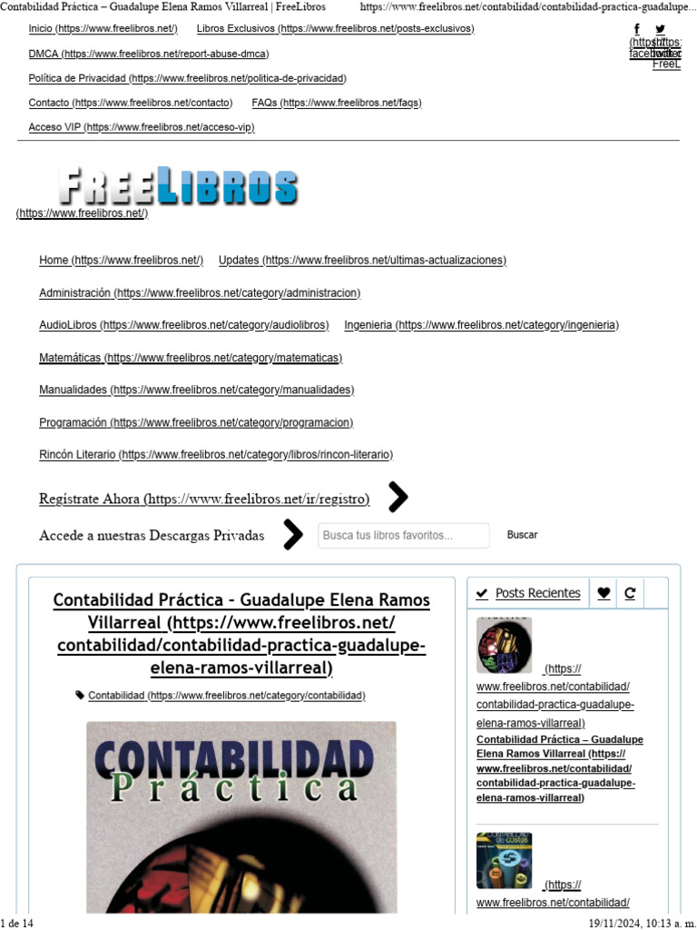 Contabilidad Práctica - Guadalupe Elena Ramos Villarreal - FreeLibros | PDF | Contabilidad