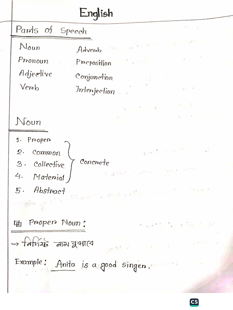 Noun and Pronoun Note | PDF
