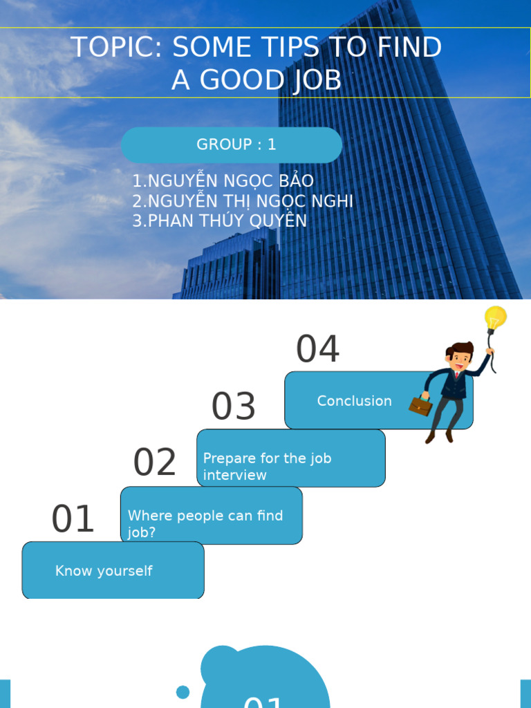 Tips for Finding a Good Job | PDF